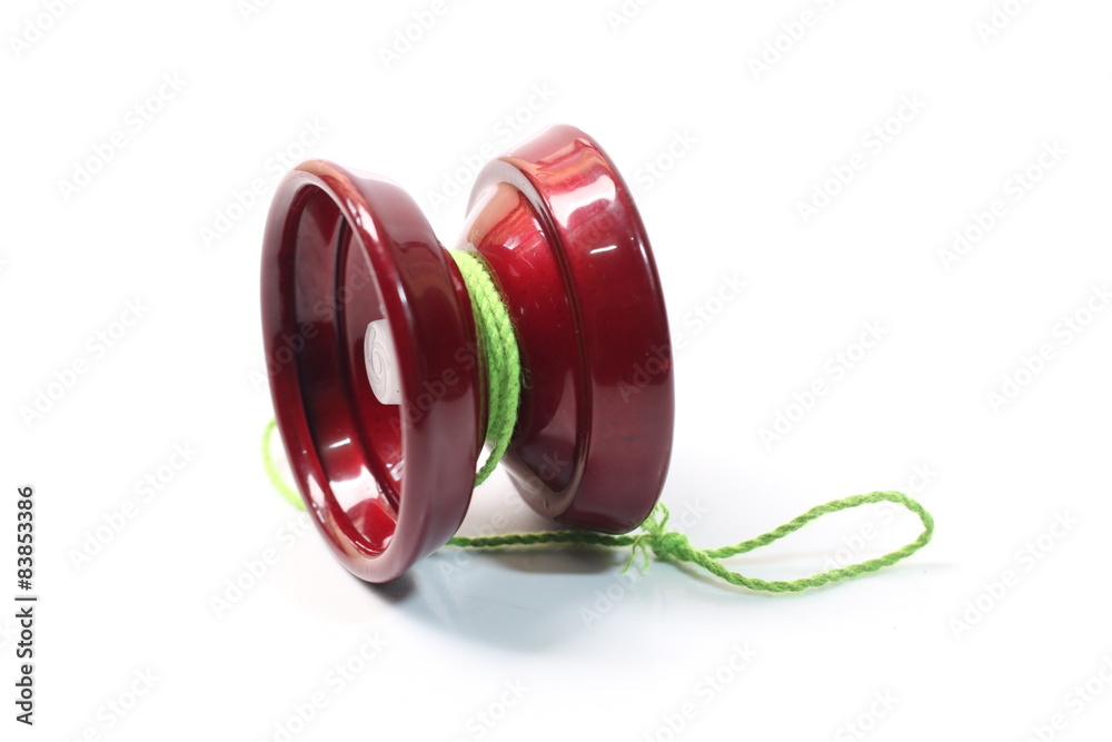 Red yo yo isolated on white background Stock Photo | Adobe Stock