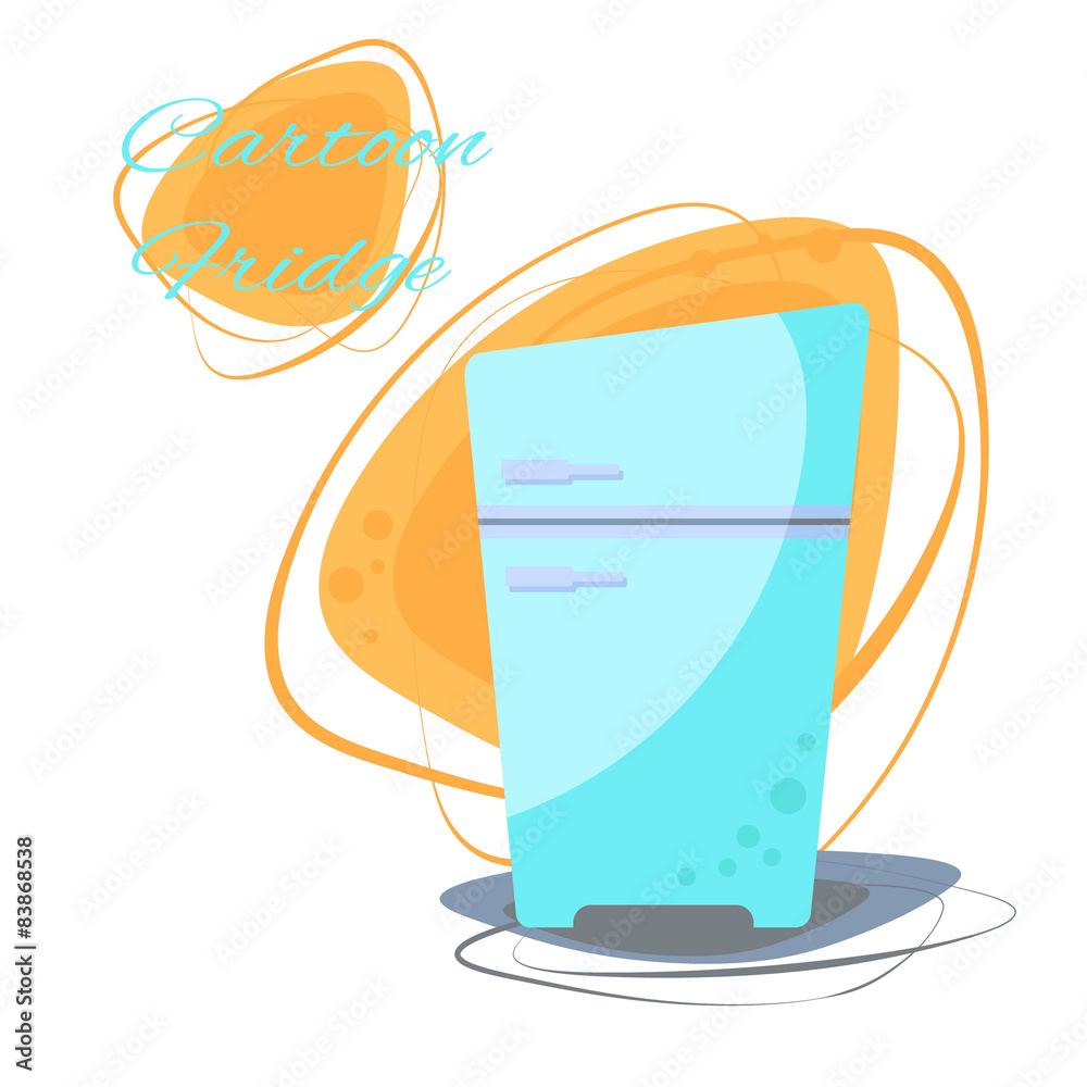 cartoon fridge Stock Vector | Adobe Stock