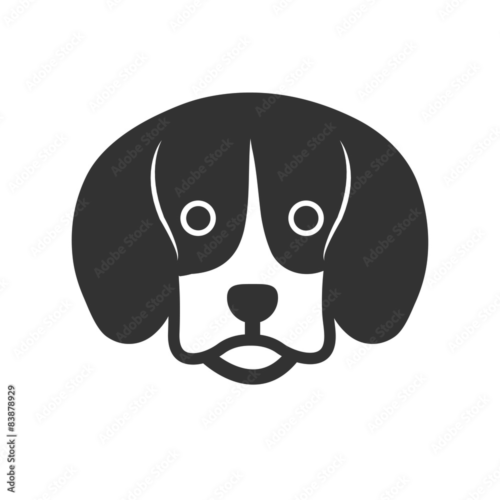Beagle icon Stock Vector | Adobe Stock