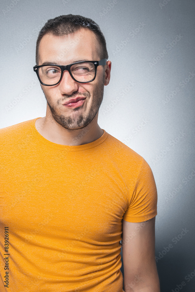 Funny man Stock Photo | Adobe Stock