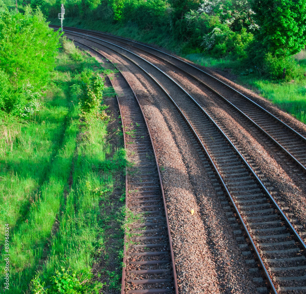 Bahnschienen Stock Photo | Adobe Stock