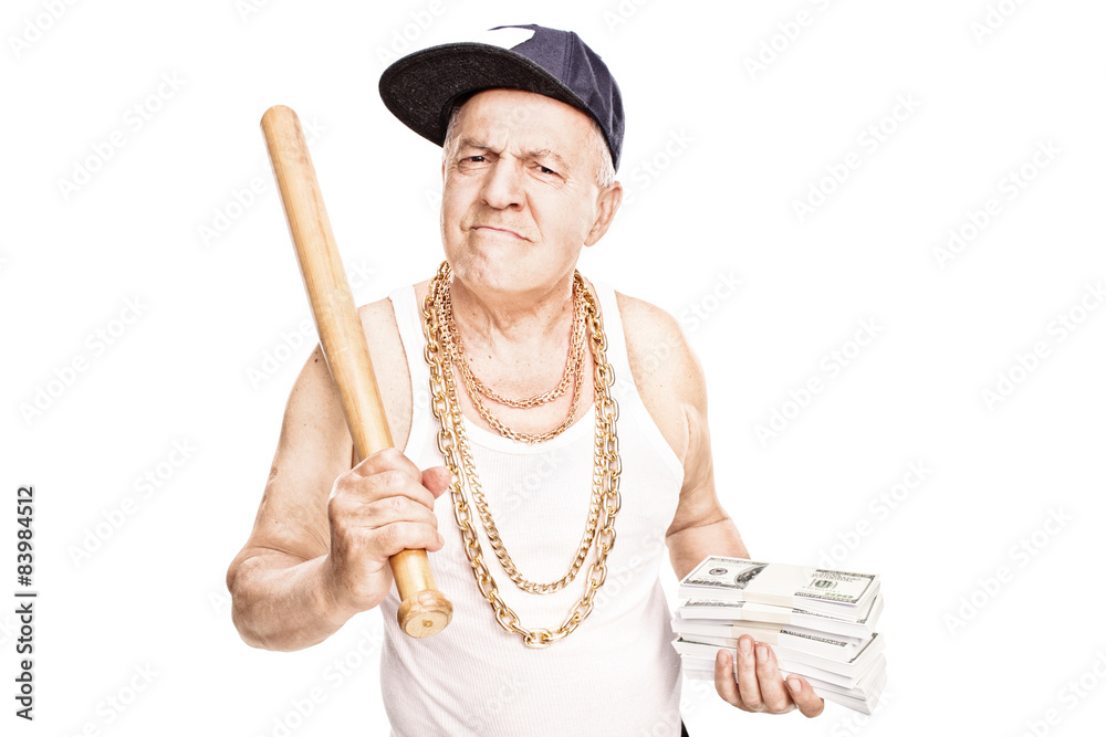 Gangster Holding Money