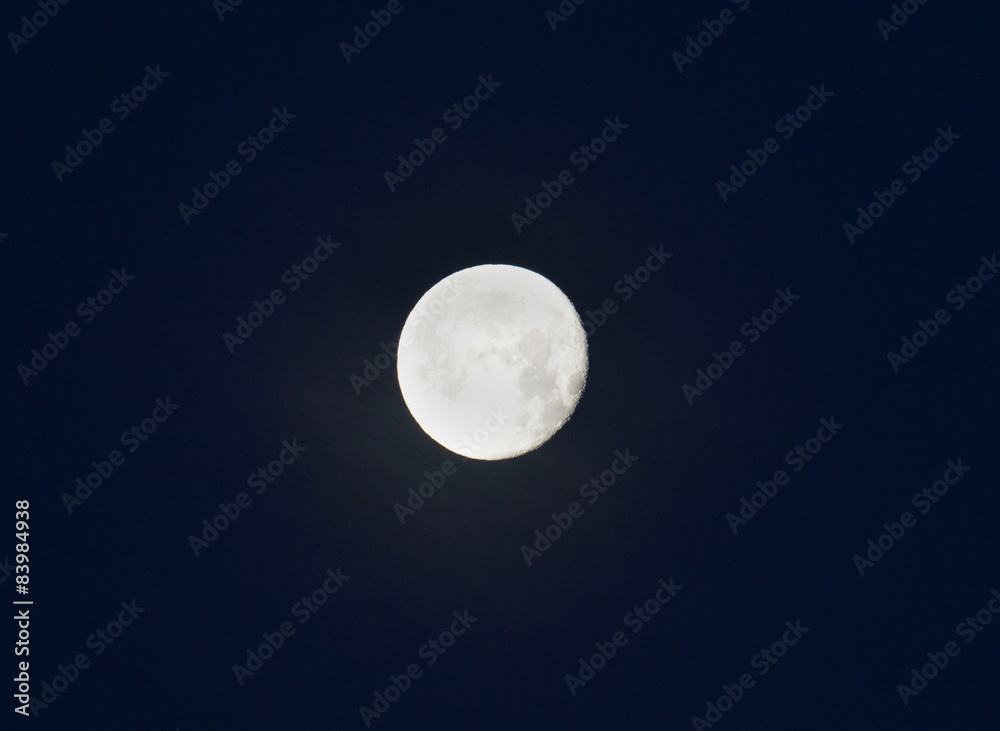 Super moon, bright full moon showing surface detail Stock Photo | Adobe ...