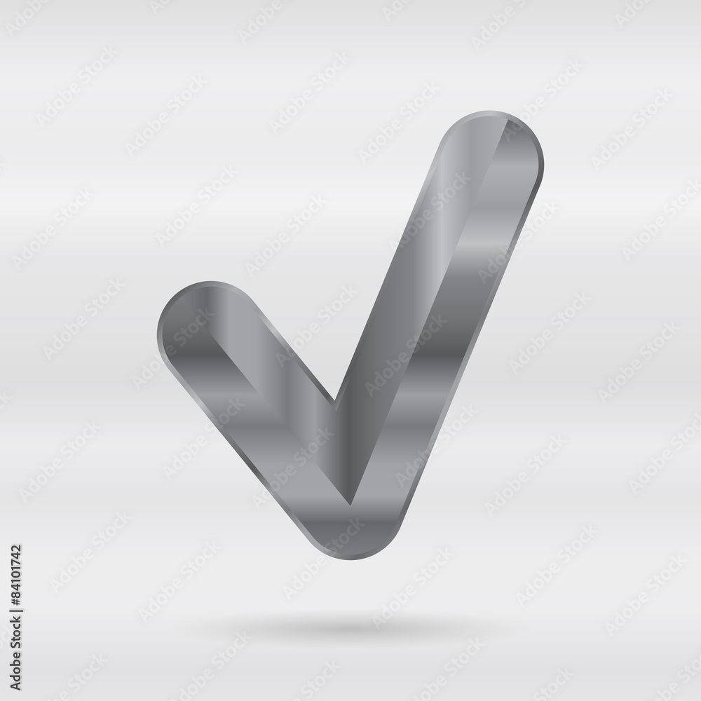 Vector punctuation mark - check mark. Stock Vector | Adobe Stock