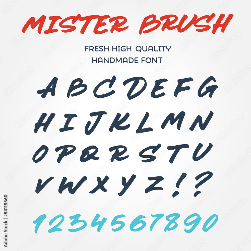 Retro vector type font alphabet Stock Vector | Adobe Stock