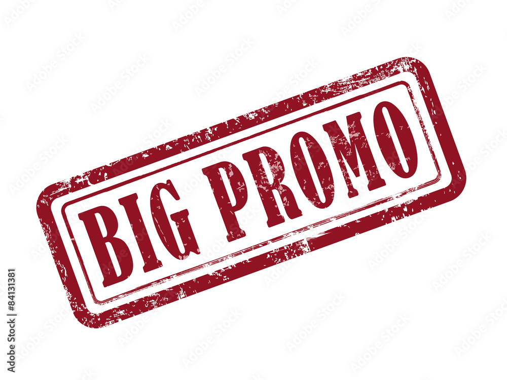 stamp big promo in red Stock Vector | Adobe Stock
