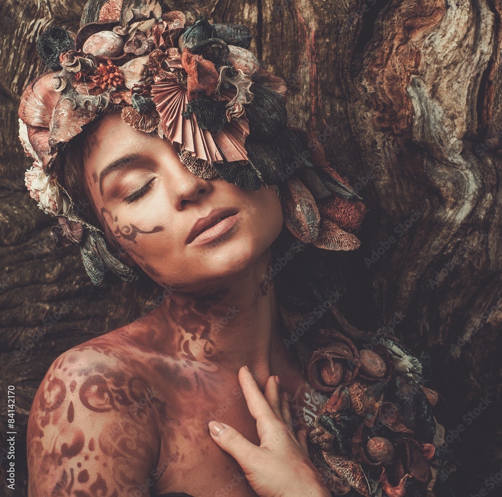 Nymph woman in a magical woman Stock Photo | Adobe Stock