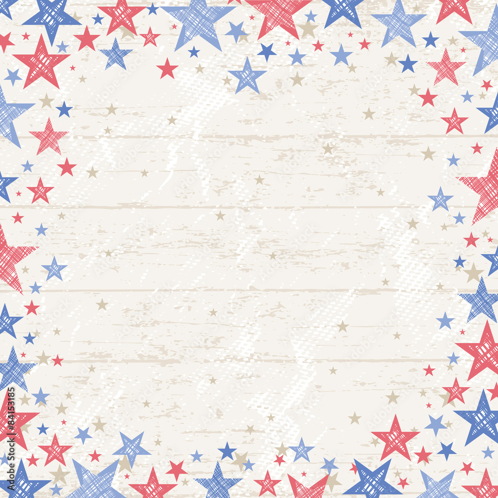 Frame of grunge usa background, vector illustration Stock Vector ...