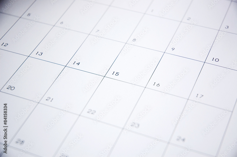 blank schedule Stock-Foto | Adobe Stock