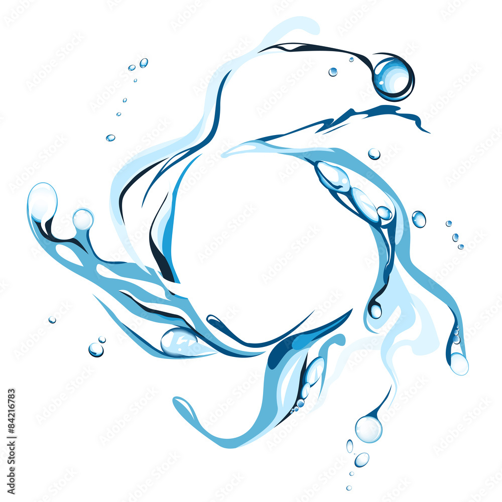 Vector Water Swirl