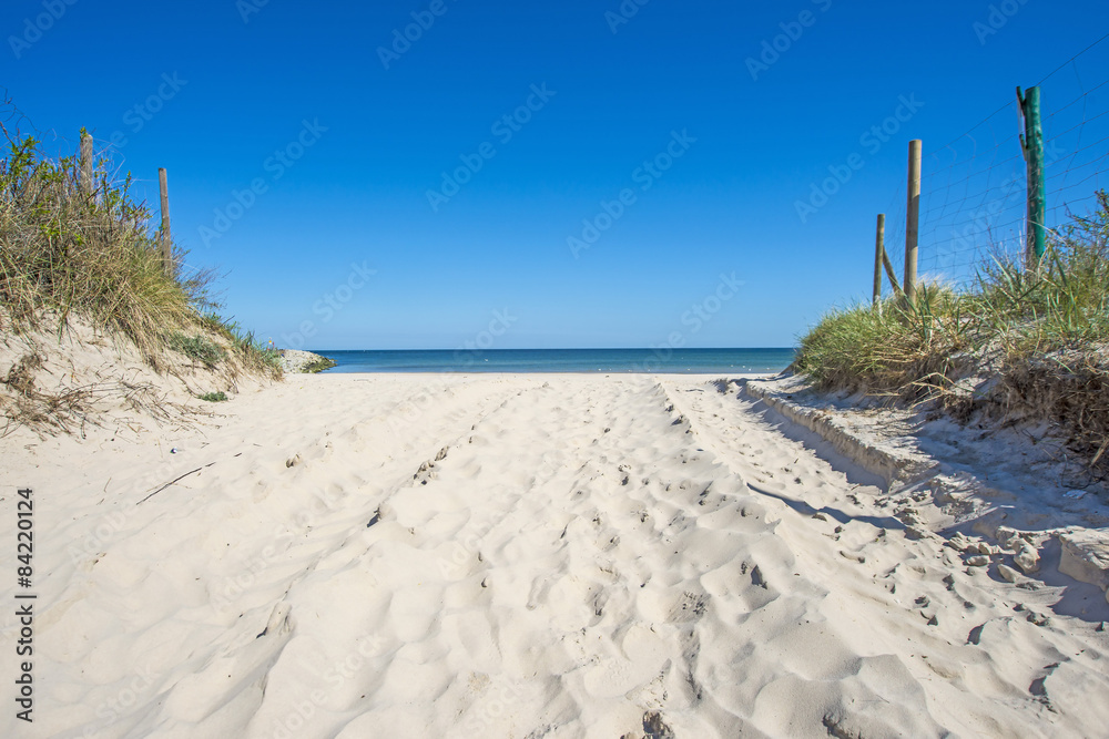 Ostseestrand in Ustka, Polen Stock-Foto | Adobe Stock