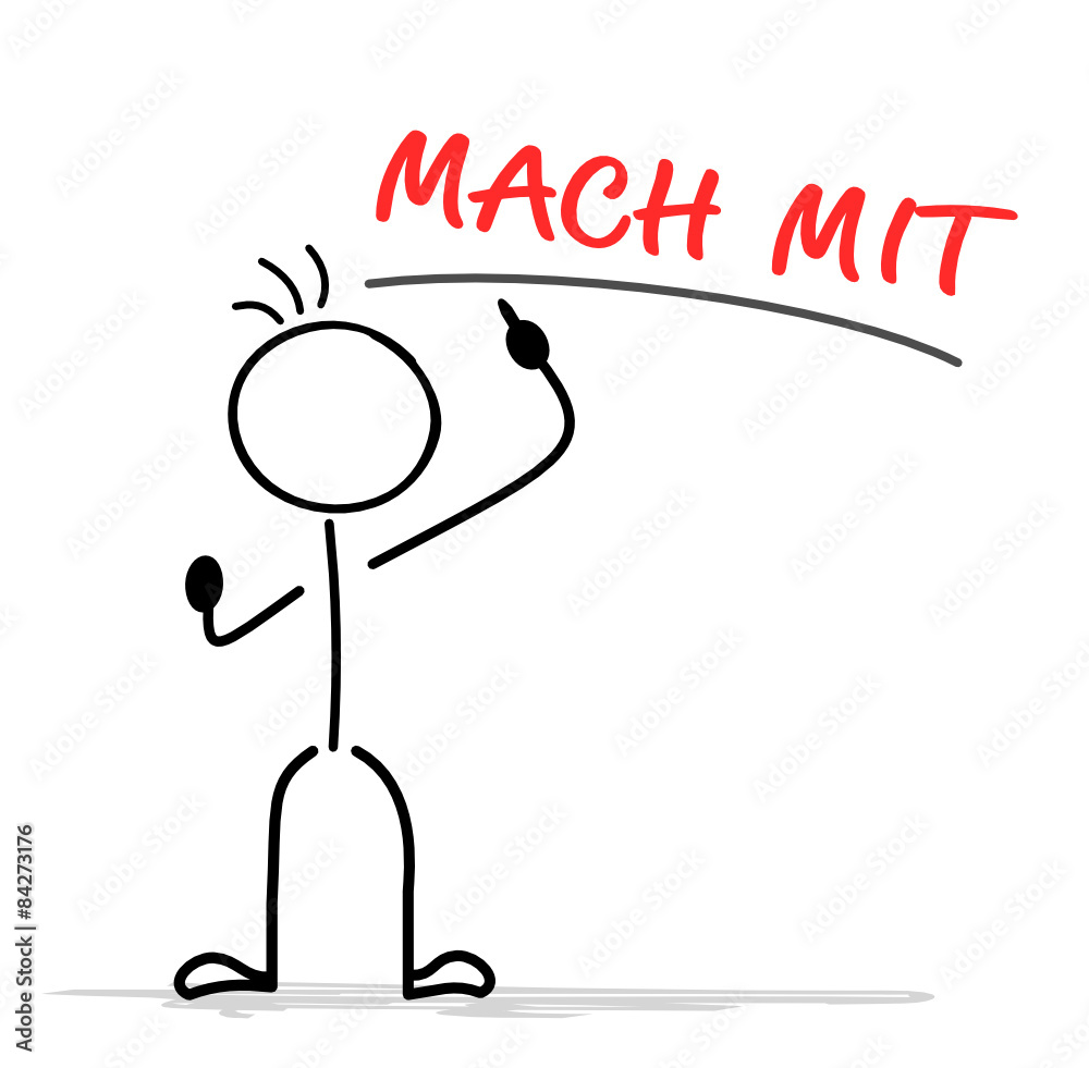 Vetor de Strichmännchen - mach mit do Stock | Adobe Stock