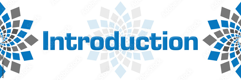 Introduction Blue Grey Squares Elements Stock Illustration | Adobe Stock