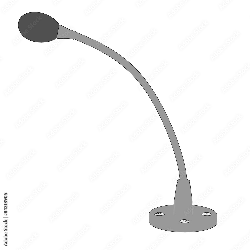 2d cartoon image of microphone Stock Illustration | Adobe Stock