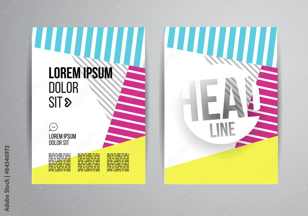 Infographic brochures for business data visualization. Flyer template ...