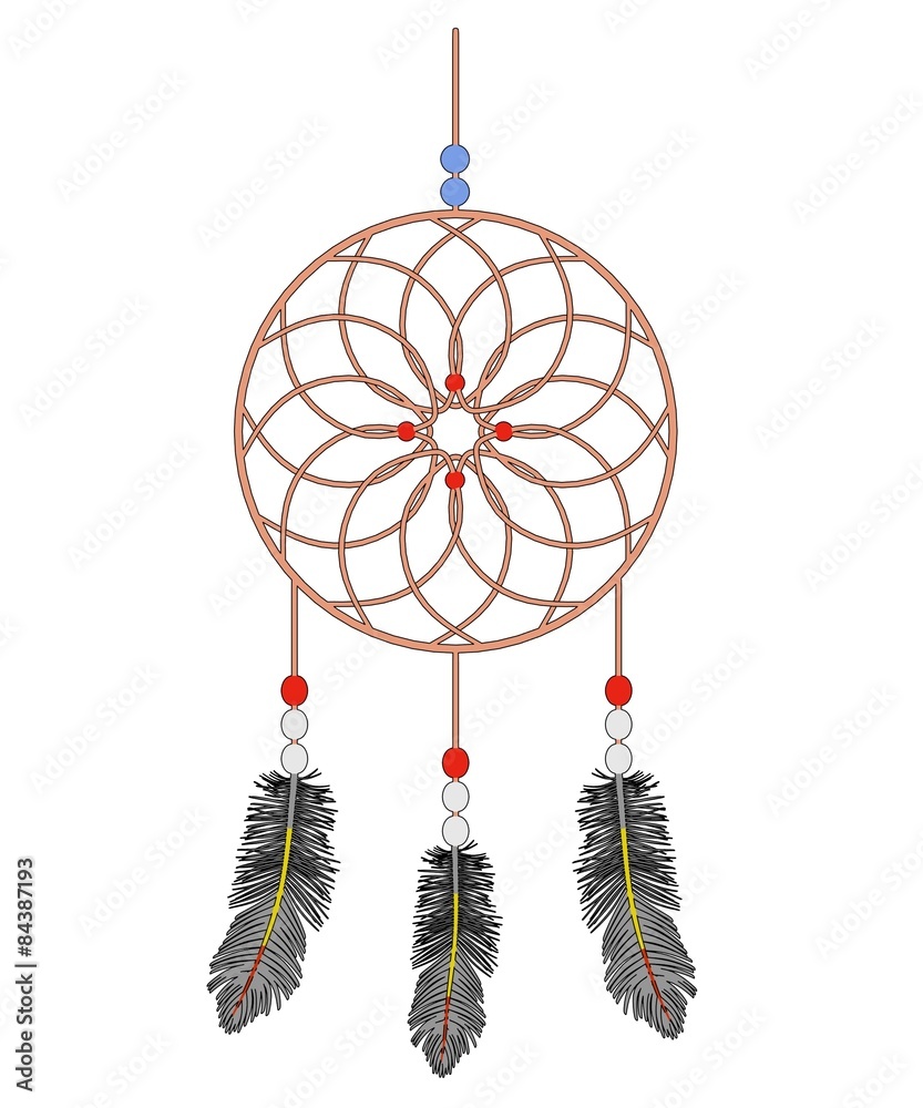 cartoon image of dream catcher Stock Illustration | Adobe Stock
