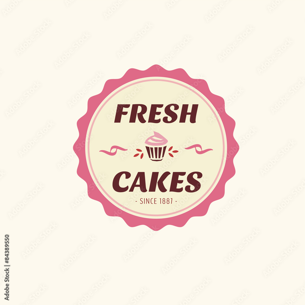 Cake Vintage Logo
