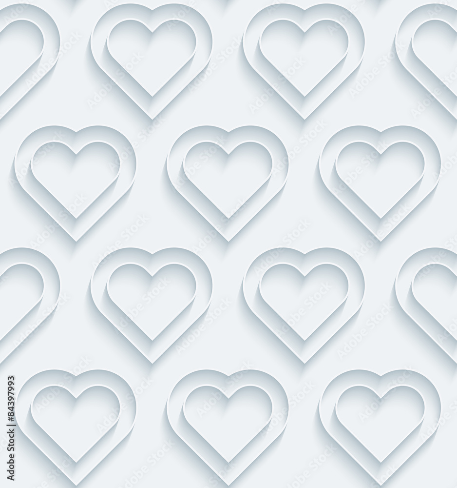 White paper with outline extrude effect. Abstract 3d seamless ...