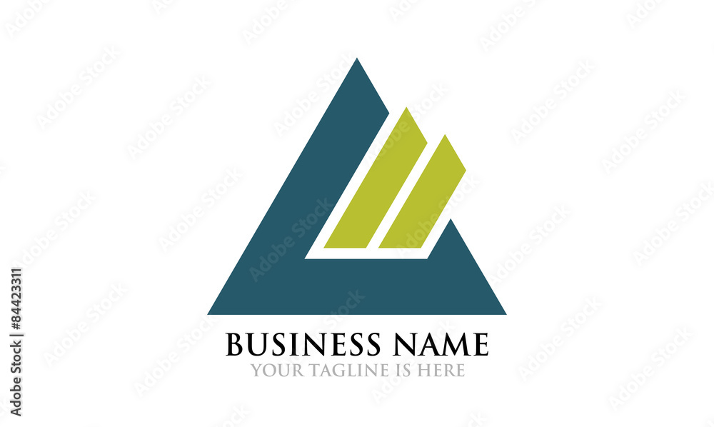 Financial Consulting Triangle Logo Stock Vector | Adobe Stock