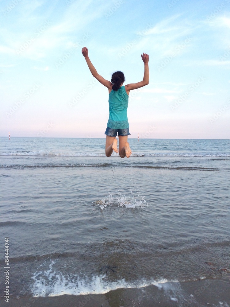 Freudensprung Stock Photo | Adobe Stock