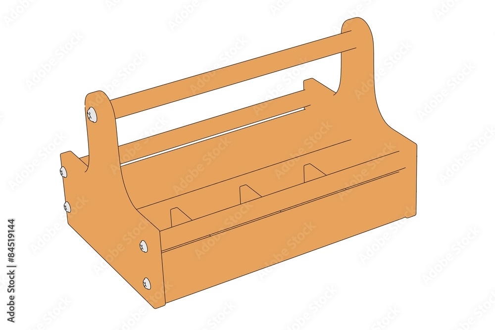 2d cartoon image of toolbox Stock Illustration | Adobe Stock