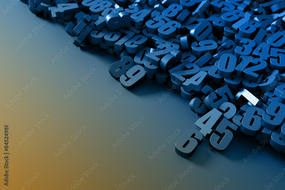 Number background Stock Illustration | Adobe Stock