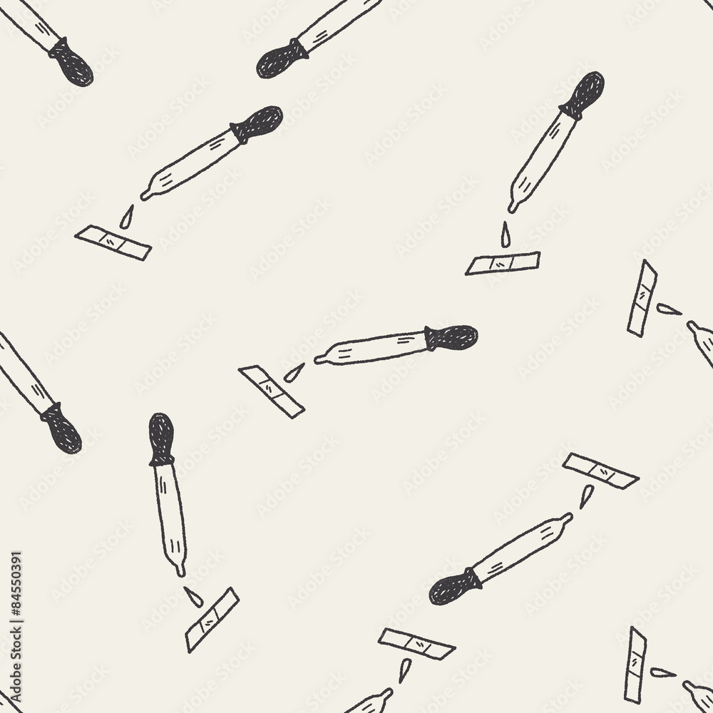 dropper doodle seamless pattern background Stock Vector | Adobe Stock