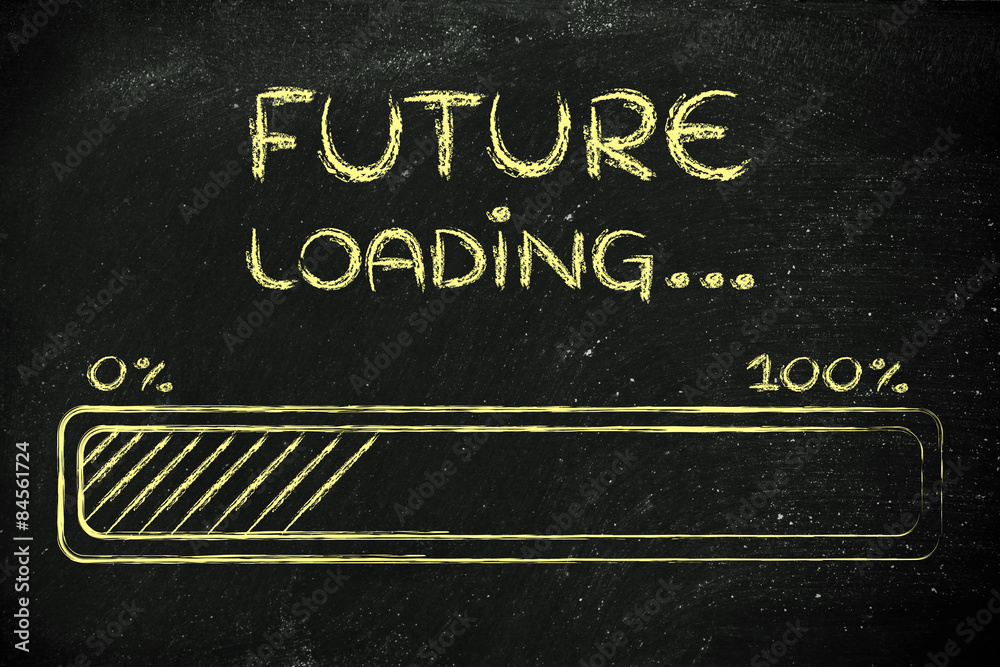 funny progress bar with future loading Stock Illustration | Adobe Stock