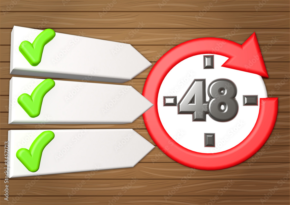 Pfeil Pfeile 48h Service Platzhalter Balken Punkte Stock Illustration ...