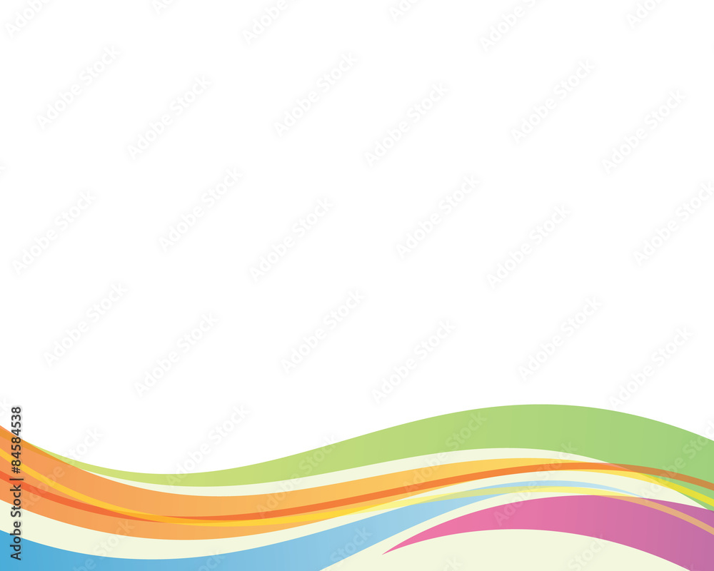 Abstract Rainbow Curve Background Bottom Stock Vector Adobe Stock