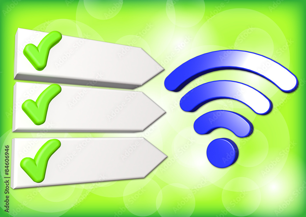 Pfeil Pfeile Wifi WLAN Symbol Platzhalter Balken Punkte ilustración de ...