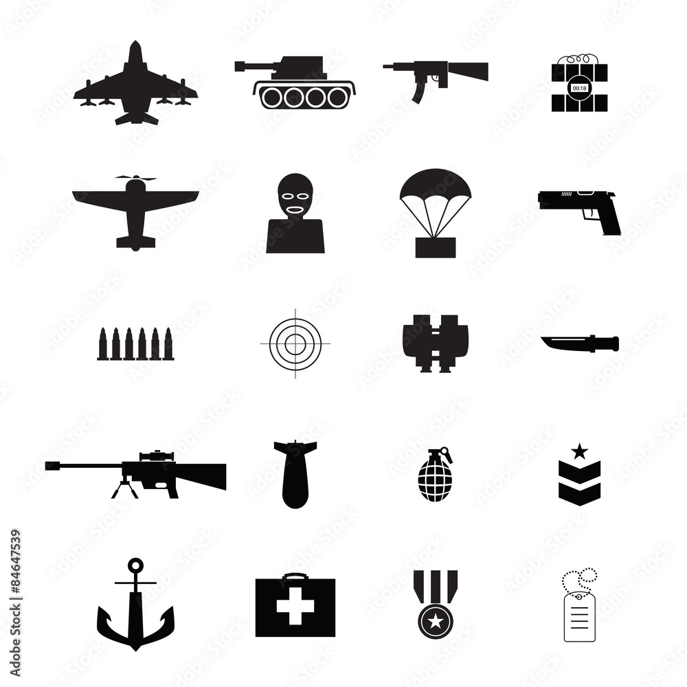 War icons Stock Vector | Adobe Stock