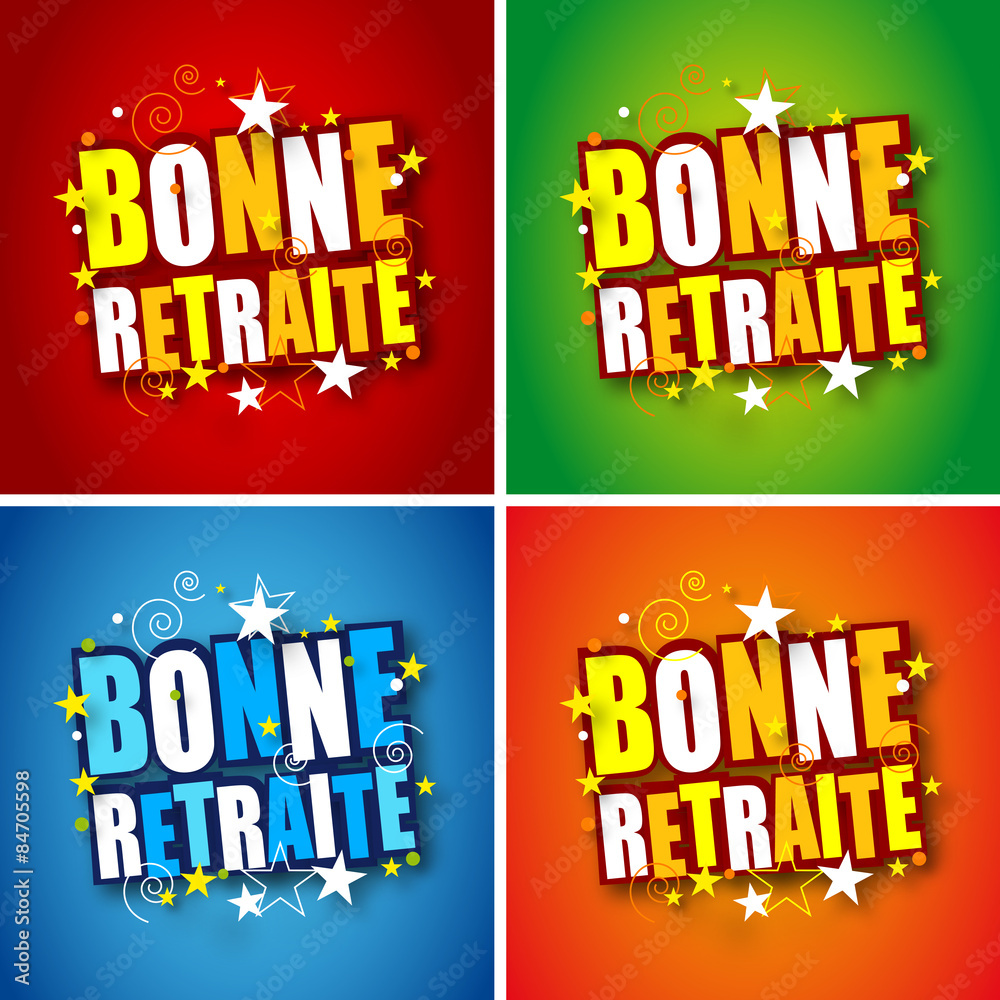 Bonne retraite Stock Vector | Adobe Stock