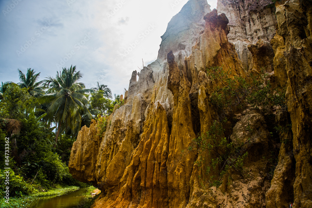 Fairy Stream (Suoi Tien), Mui Ne, Vietnam. One of the tourist ...