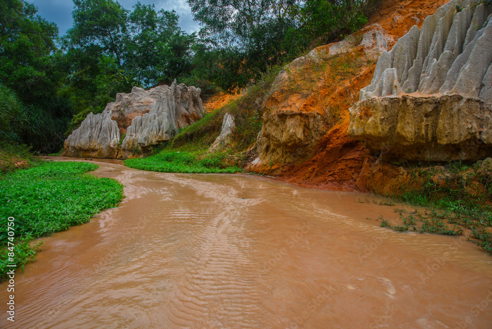 Fairy Stream (Suoi Tien), Mui Ne, Vietnam. One of the tourist ...