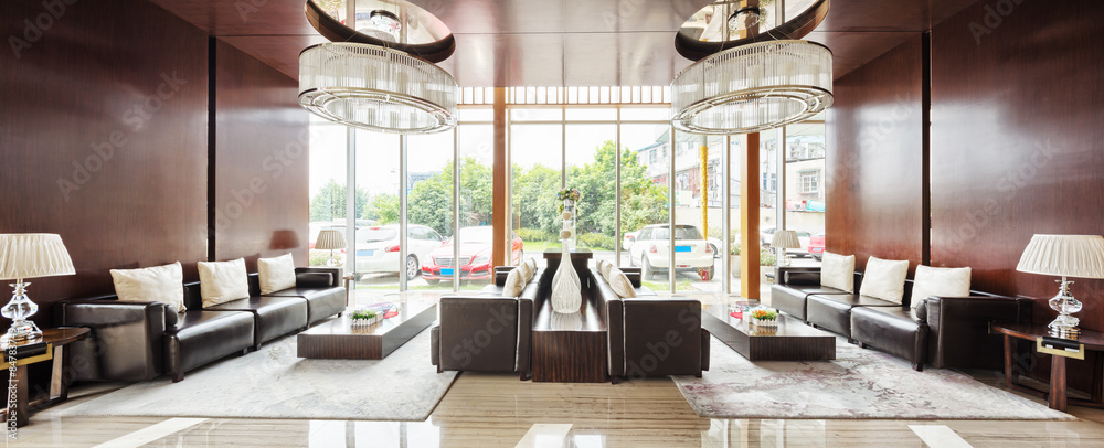 luxury hotel lobby and funiture Stock Photo | Adobe Stock
