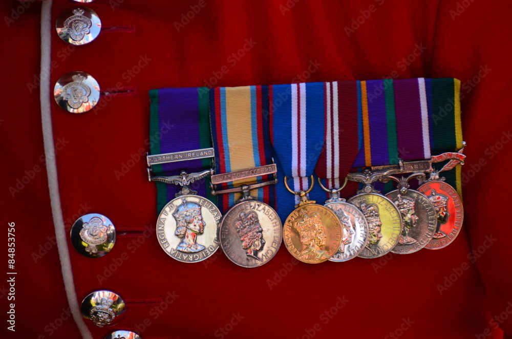 Foto de Médailles militaires anglaises lors des cérémonies du ...