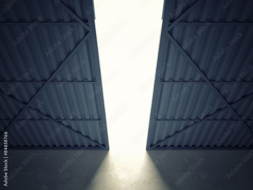 hangar door Stock Illustration | Adobe Stock