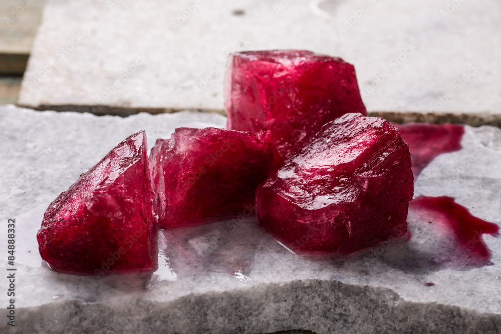 Frozen hibiscus tea Stock Photo | Adobe Stock