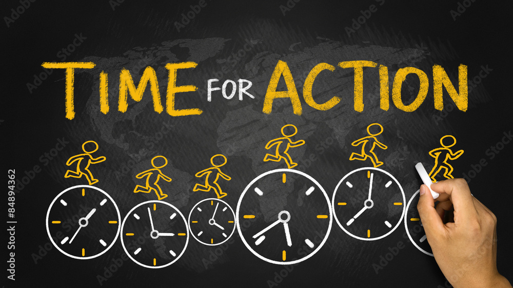 time for action Stock Photo | Adobe Stock