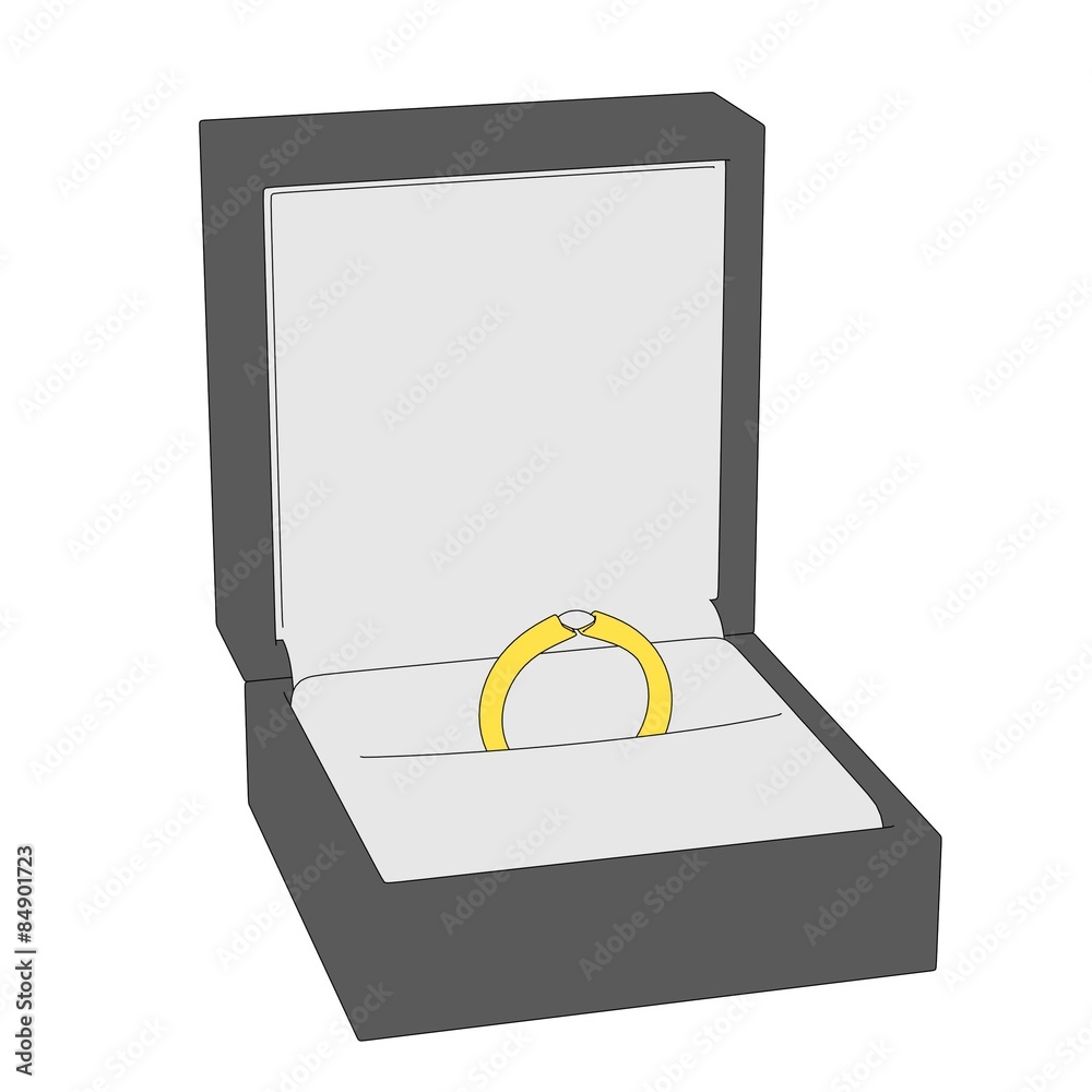 2d cartoon image of ring Stock Illustration | Adobe Stock