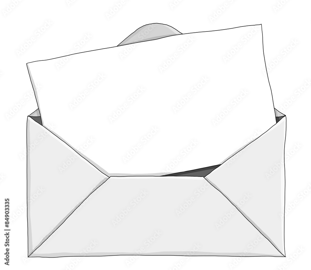 Brief mit Nachricht Stock-Illustration | Adobe Stock