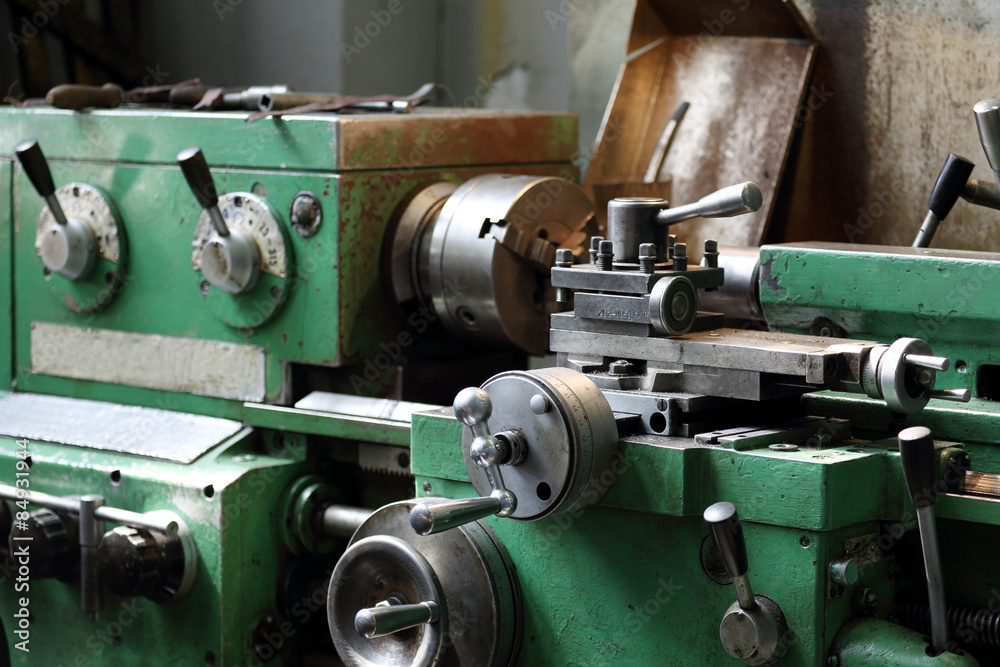 turning lathe Stock Photo | Adobe Stock