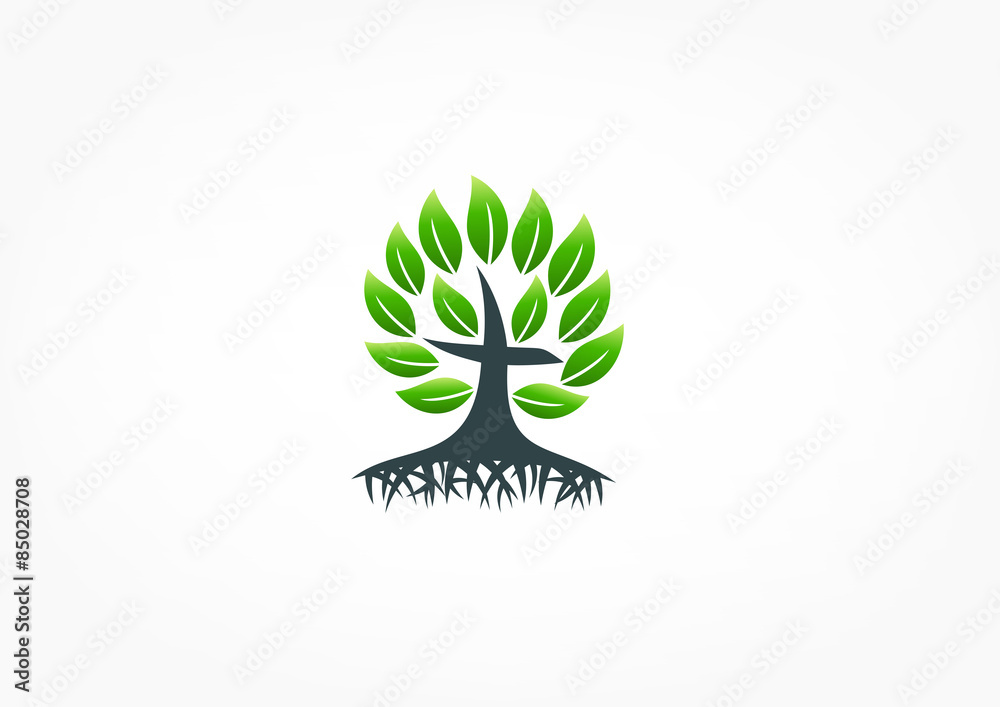 tree root christian Stock Vector | Adobe Stock