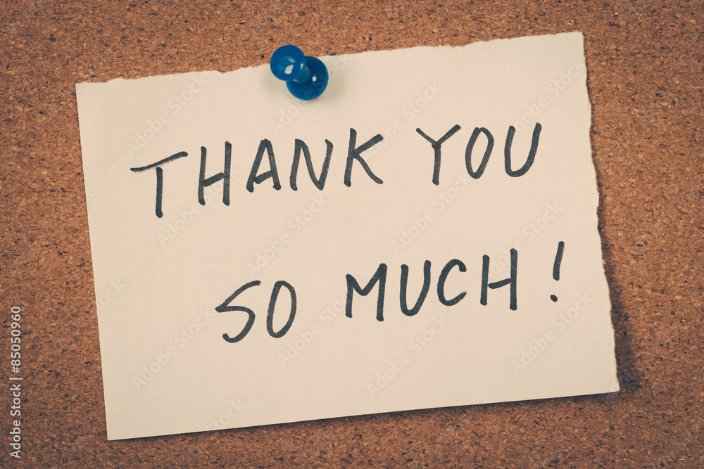 Thank you so much Stock Photo | Adobe Stock