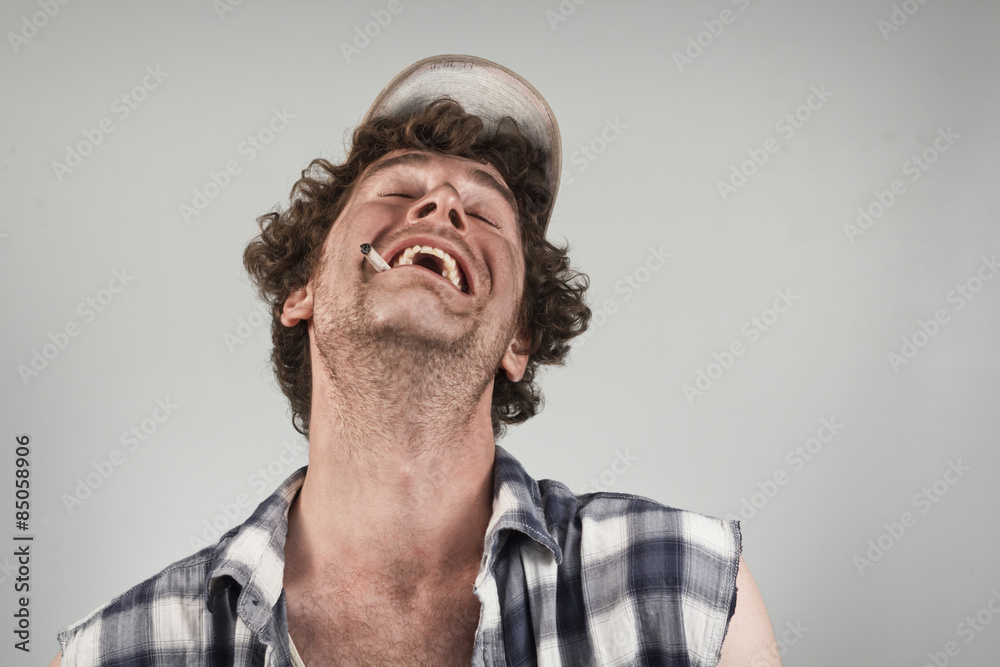 Laughing Redneck Stock Photo | Adobe Stock