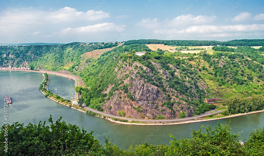 Die Loreley am Rhein Stock-Foto | Adobe Stock
