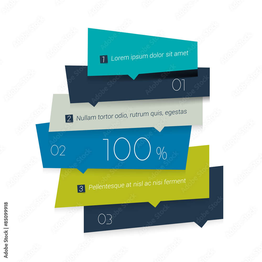 Infographics Elements. Square tab, flowchart, box diagram. Stock Vector ...