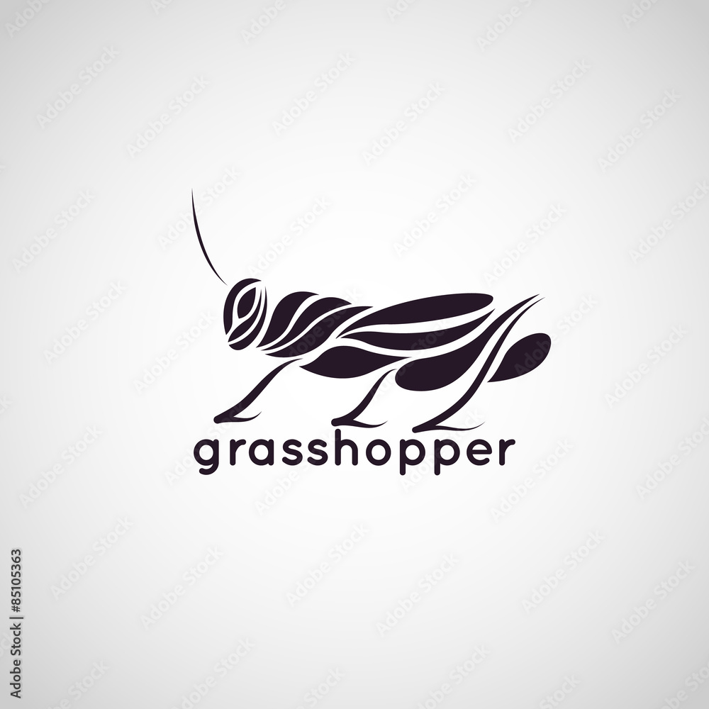 grasshopper logo vector Stock Vector | Adobe Stock