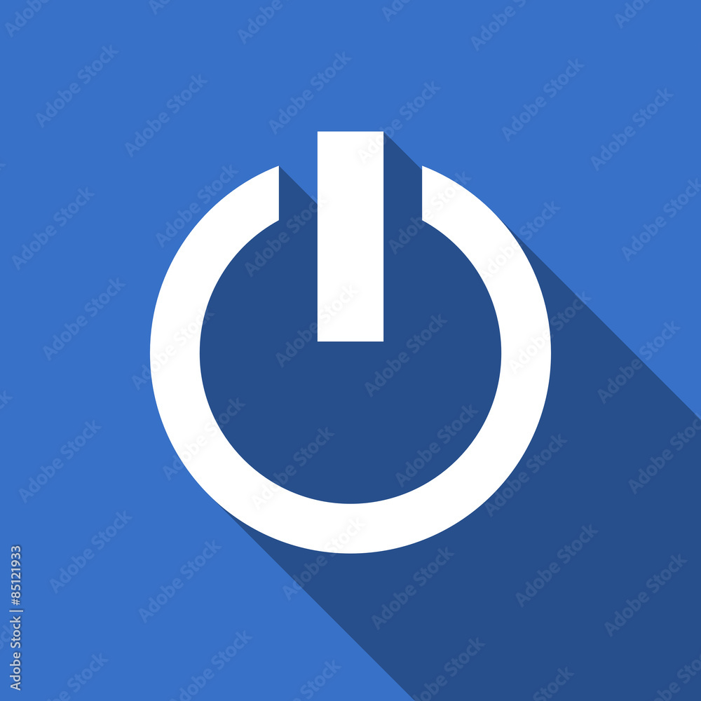power flat icon on off sign Stock Illustration | Adobe Stock